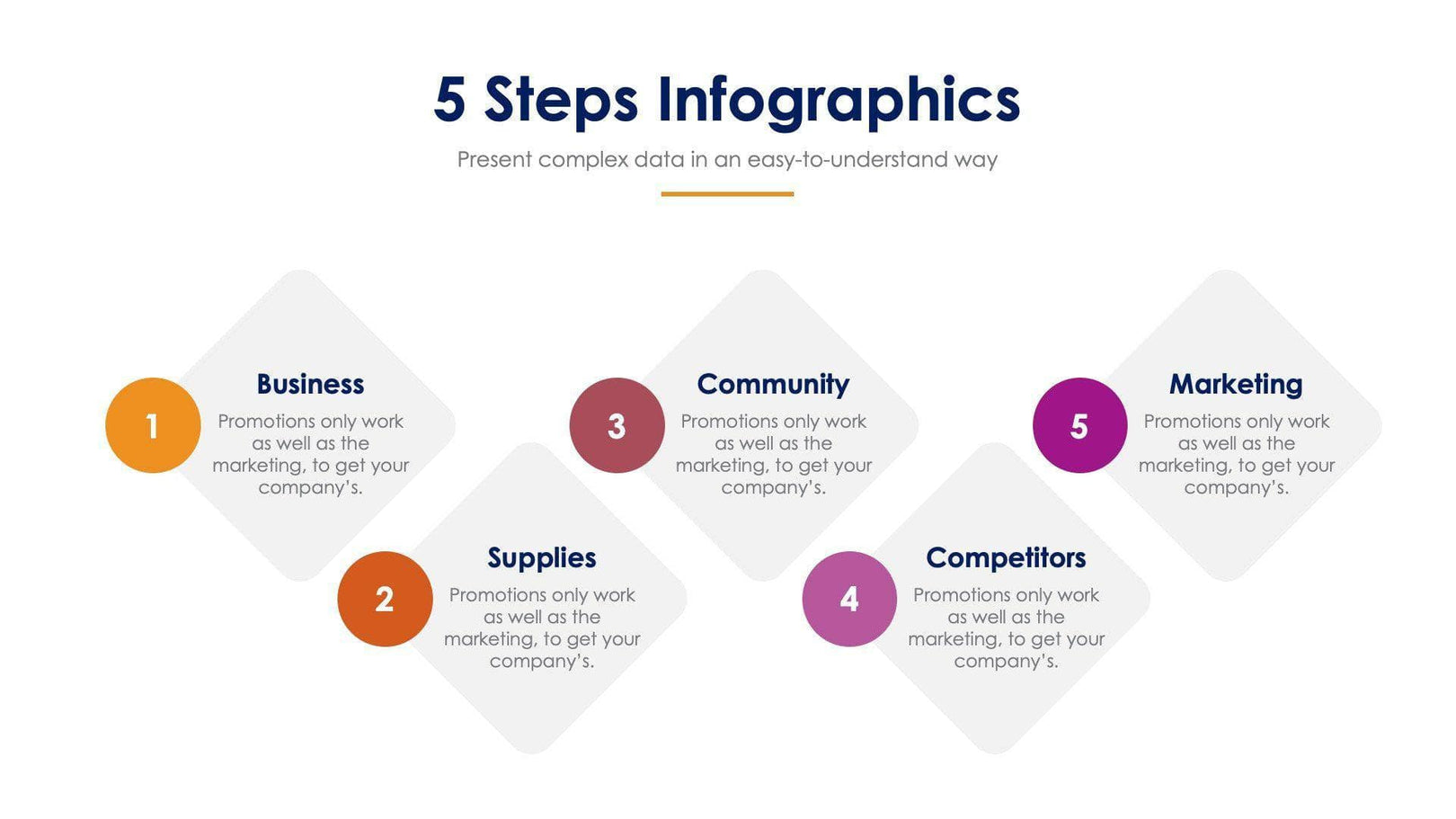 5 Steps Slide Infographic Template S11192102 – Infografolio
