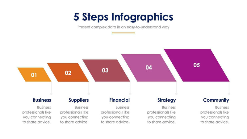 5 Steps Slides | Infografolio