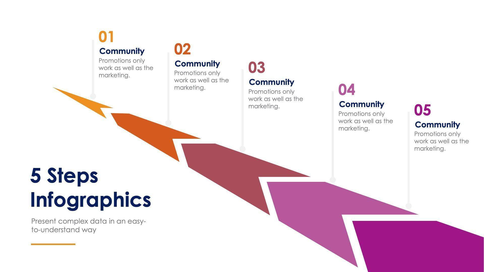 5 Steps Slide Infographic Template S11192105 | Infografolio