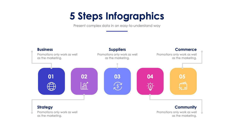 5 Steps Slides | Infografolio