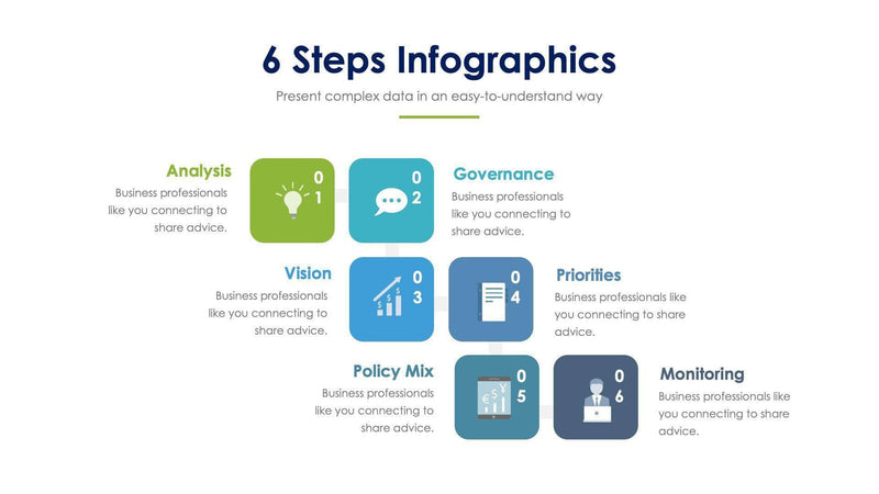 6 Steps Slides – Infografolio