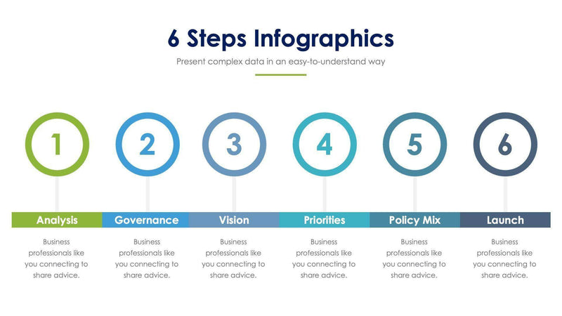 6 Steps Slides – Infografolio