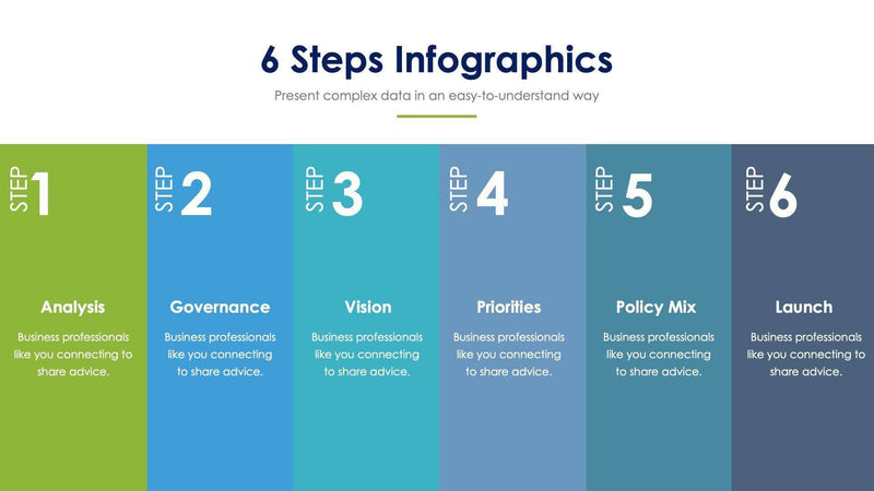 6 Steps Slides – Infografolio