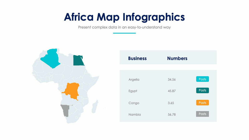 Africa Map Slides – Infografolio