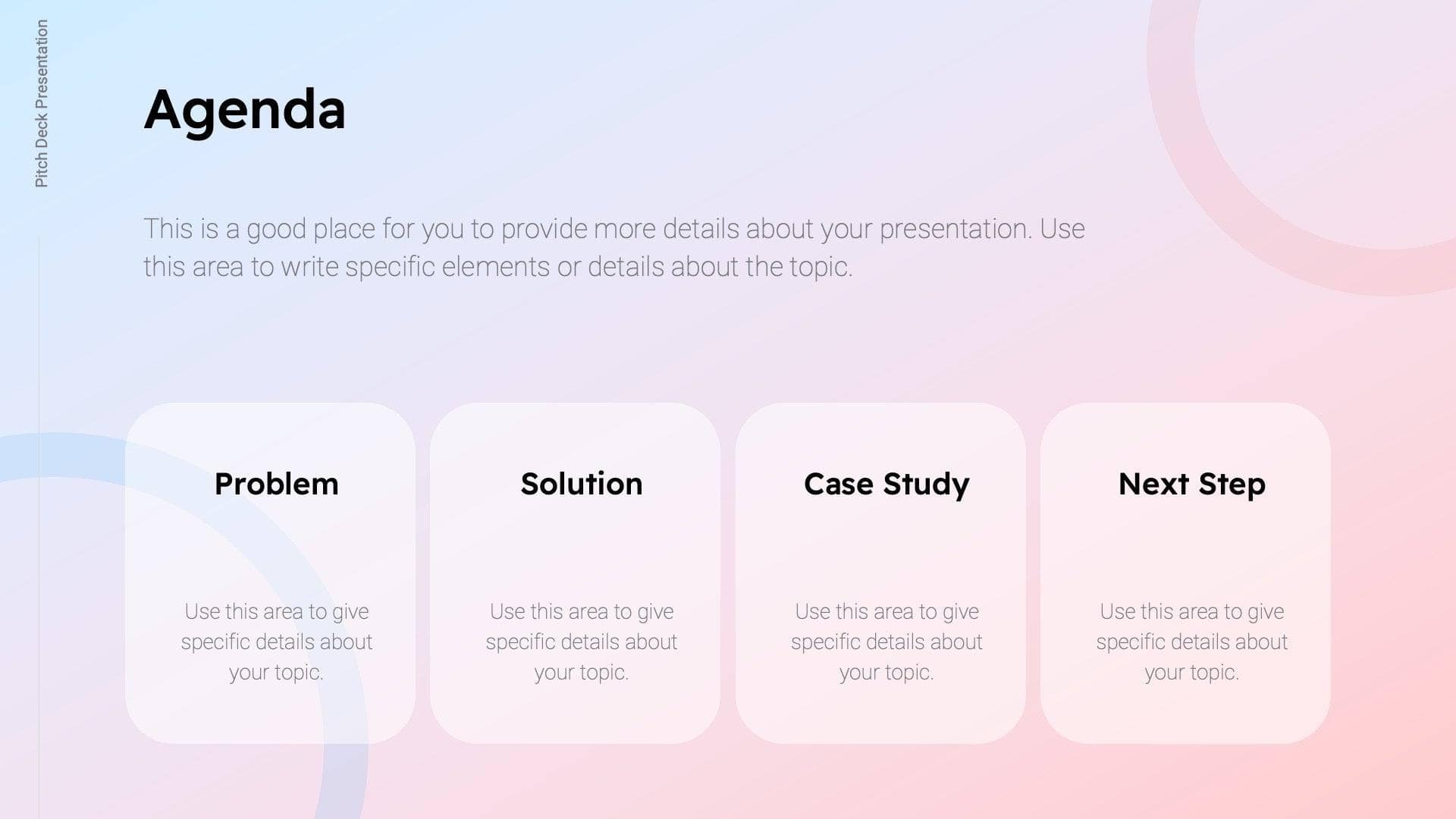 Agenda Red and Blue Slide Template S11012201 | Infografolio