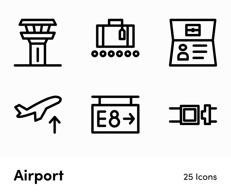 Outline Vector Icons – Infografolio