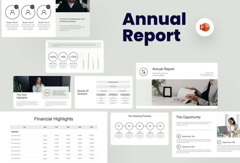 Annual Report Deck | Infografolio