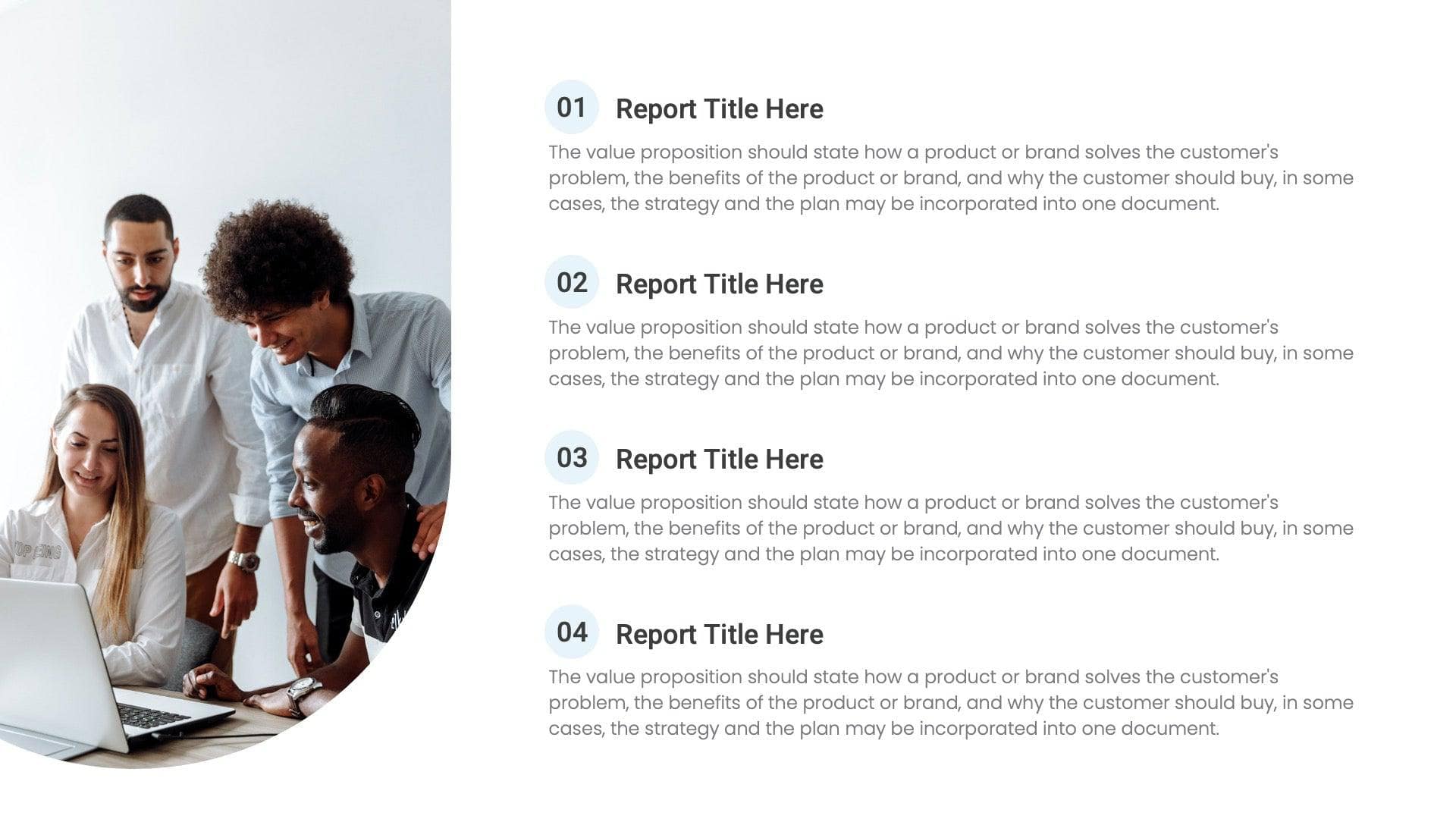 Aqua Spring Minimalist and Professional Presentation Annual Report Tem ...