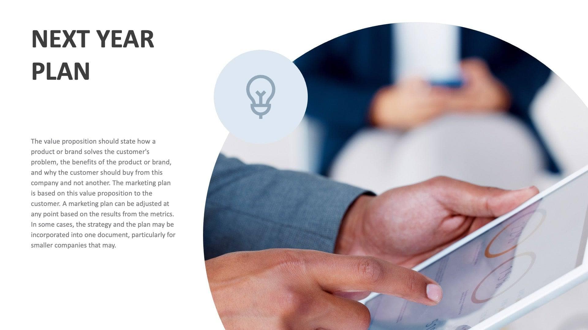 Light Blue Clean and Professional Presentation Annual Report Template | Infografolio