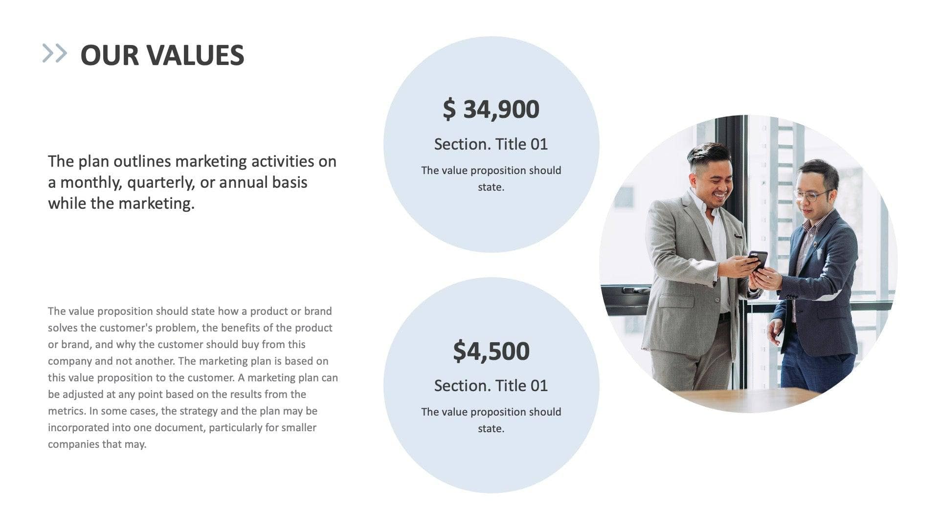 Light Blue Clean and Professional Presentation Annual Report Template | Infografolio