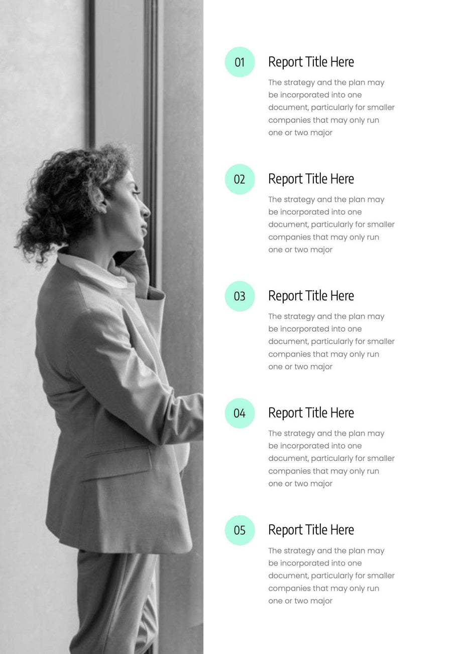 Asda Green Minimalist Annual Report PowerPoint Template | Infografolio