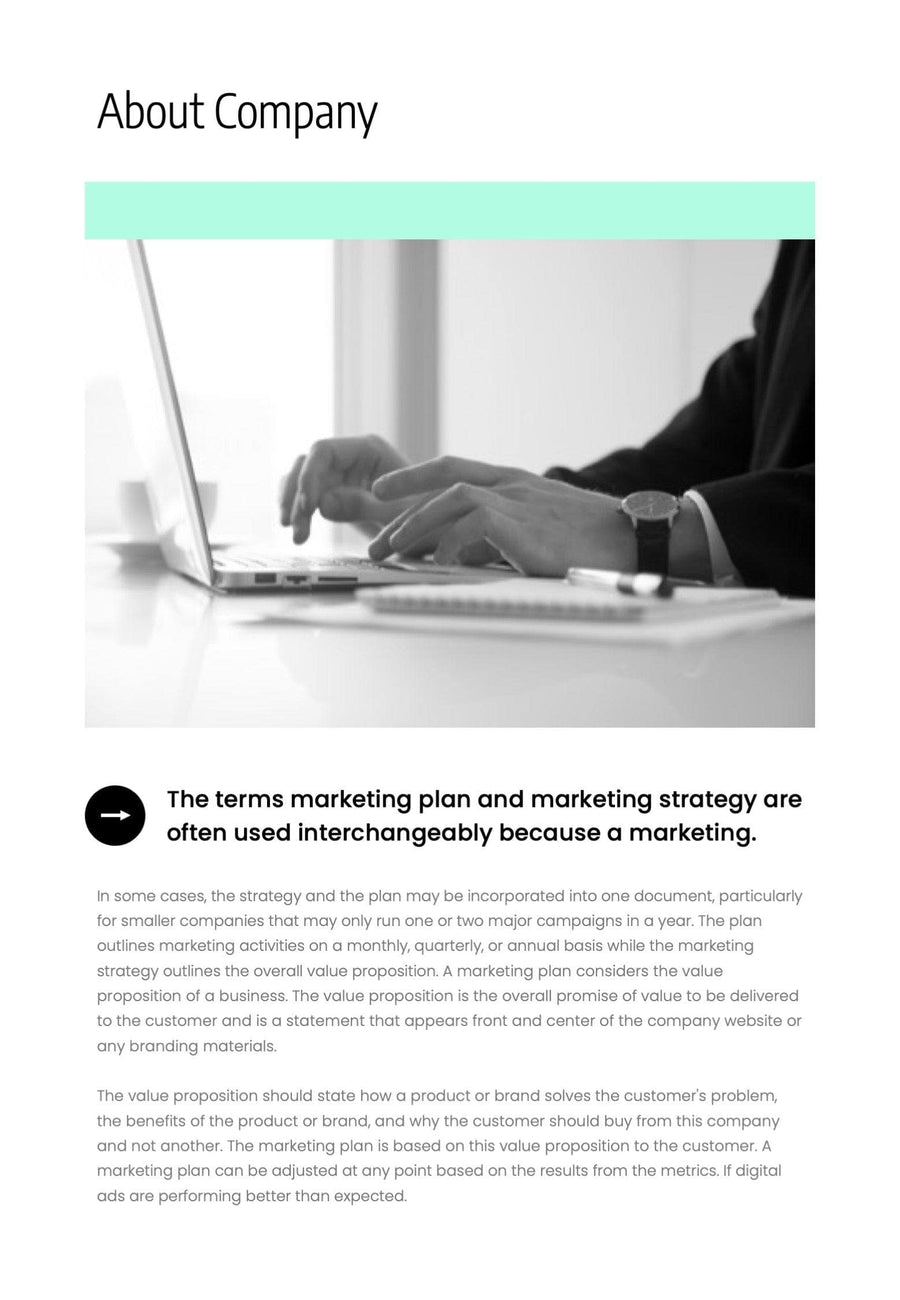 Asda Green Minimalist Annual Report PowerPoint Template – Infografolio