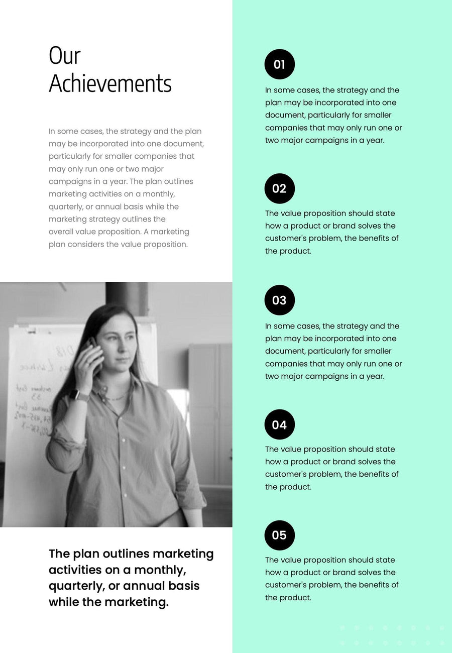 Asda Green Minimalist Annual Report PowerPoint Template | Infografolio