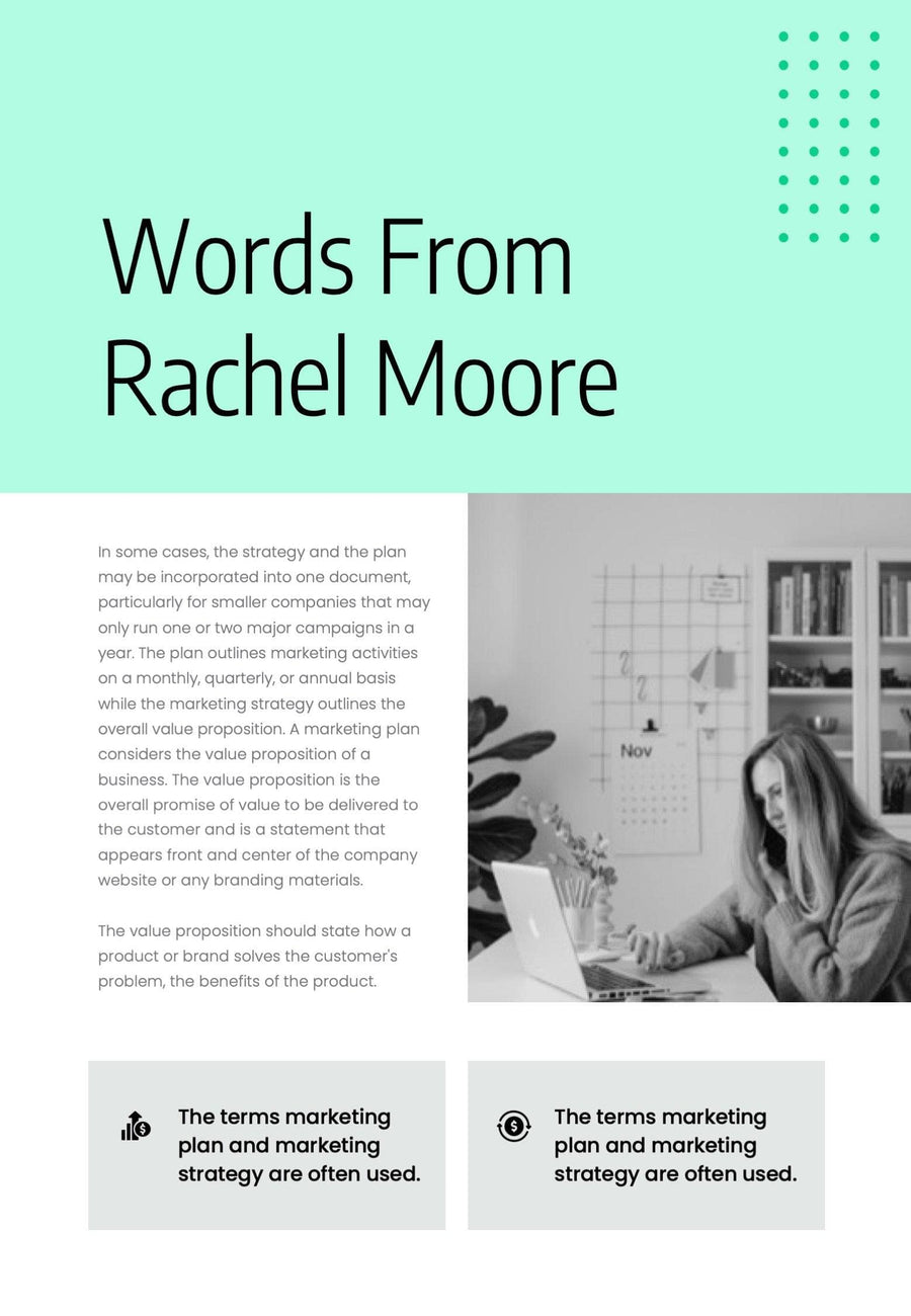 Asda Green Minimalist Annual Report PowerPoint Template | Infografolio