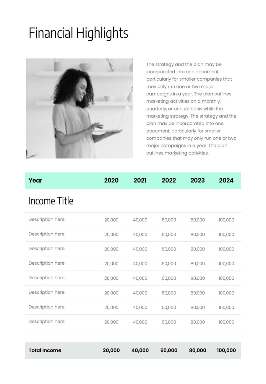 Asda Green Minimalist Annual Report PowerPoint Template | Infografolio