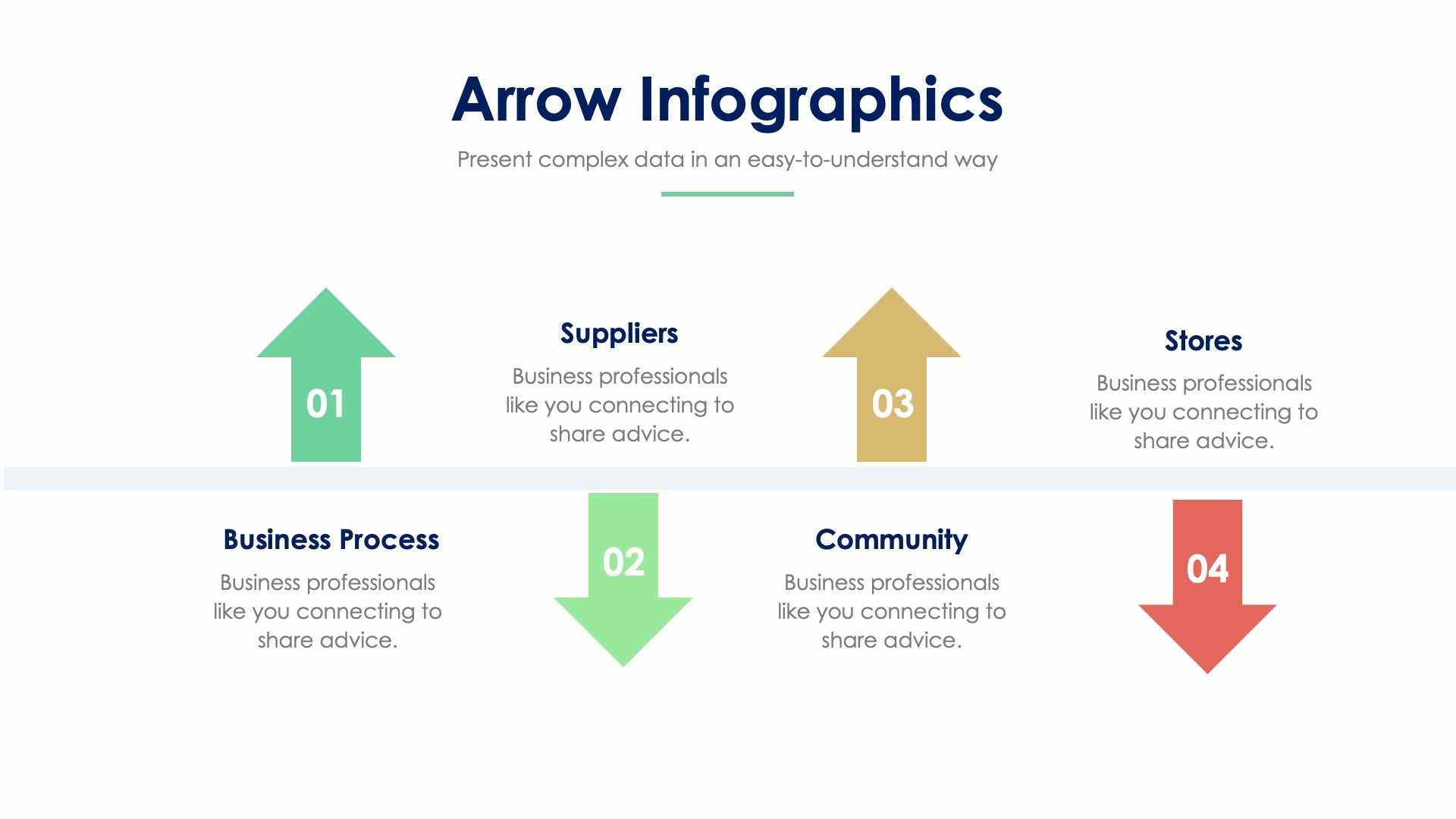 Arrow Slide Infographic Template S01132219 | Infografolio