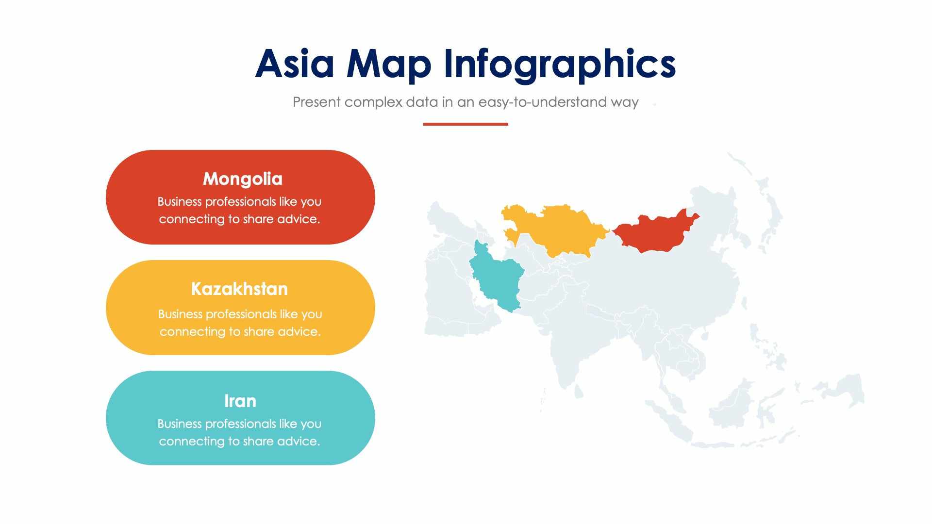 Asia Map Slide Infographic Template S12022109 | Infografolio