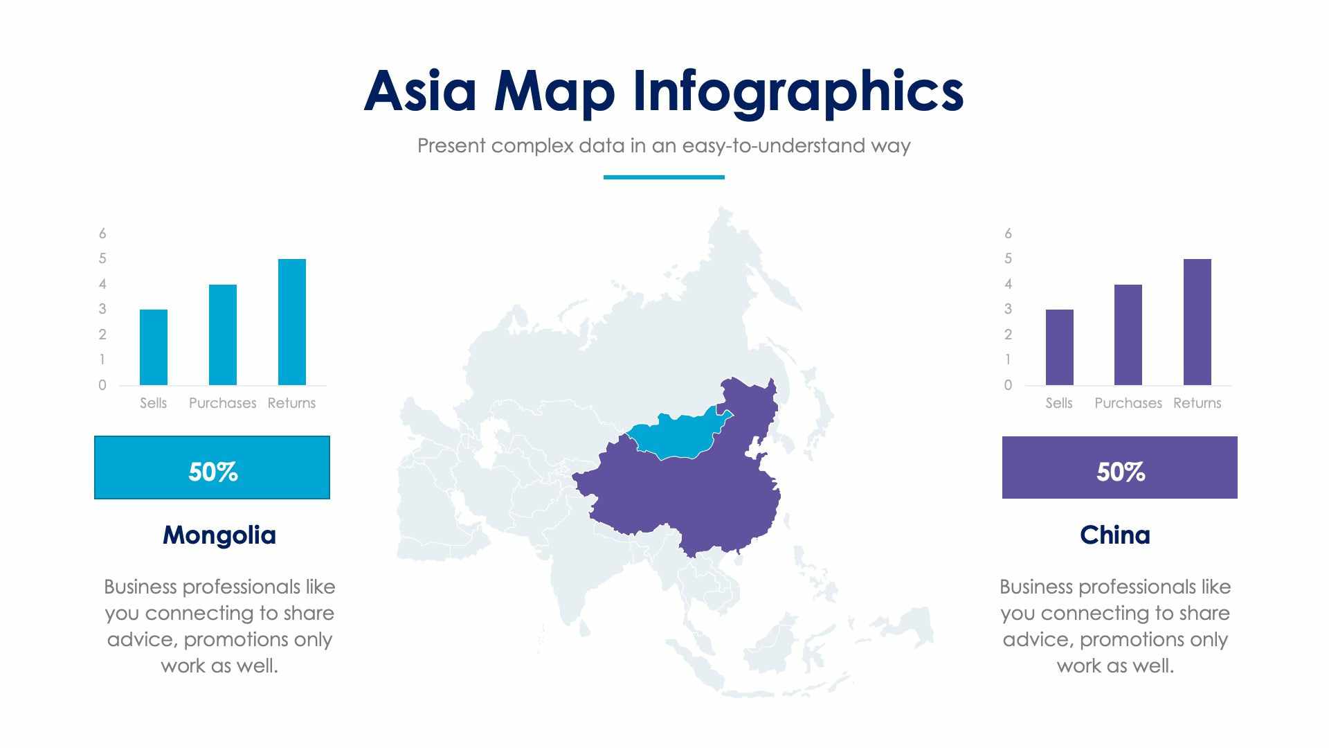 Asia Map Slide Infographic Template S12022115 | Infografolio