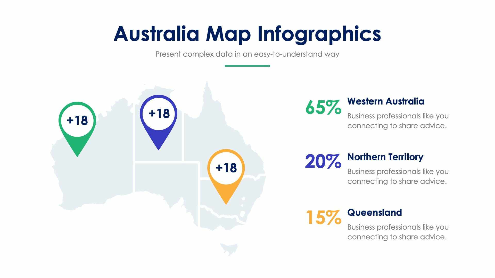 Australia Map Slide Infographic Template S12022106 | Infografolio