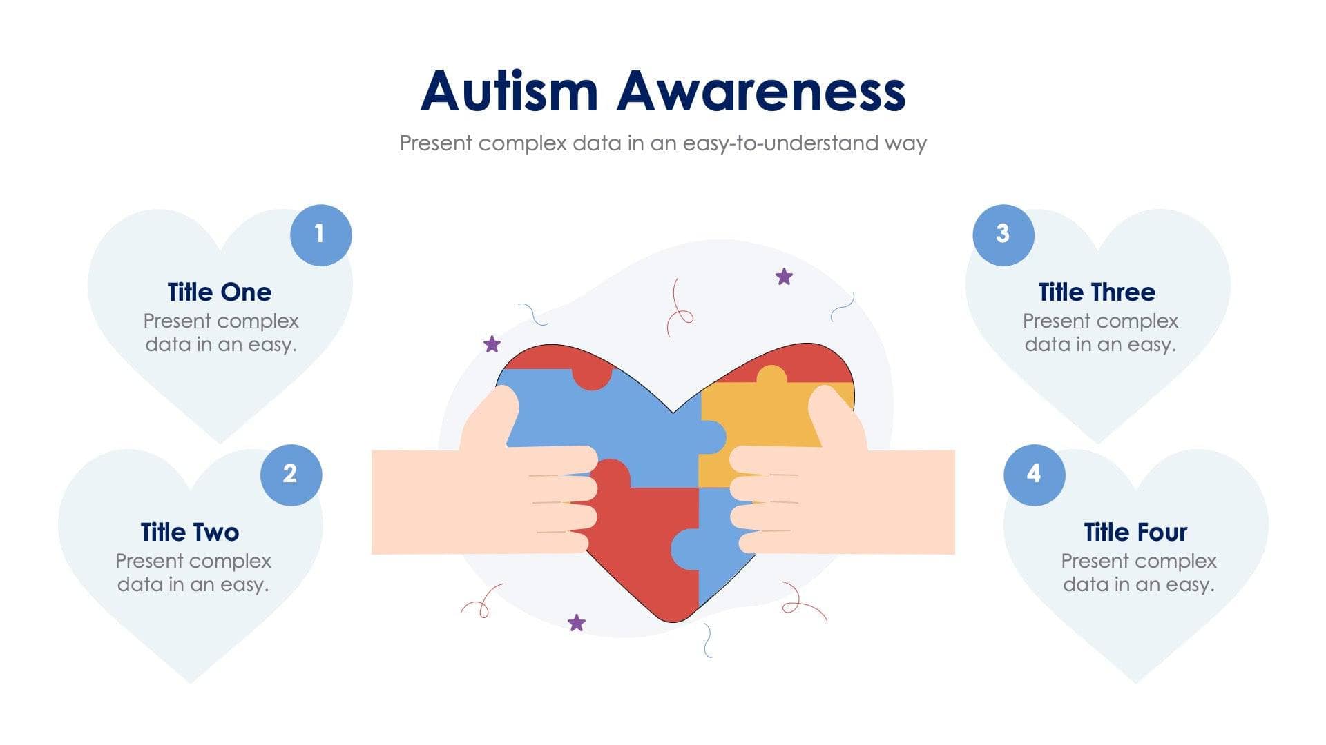 Autism Awareness Slide Infographic Template S07112202 | Infografolio