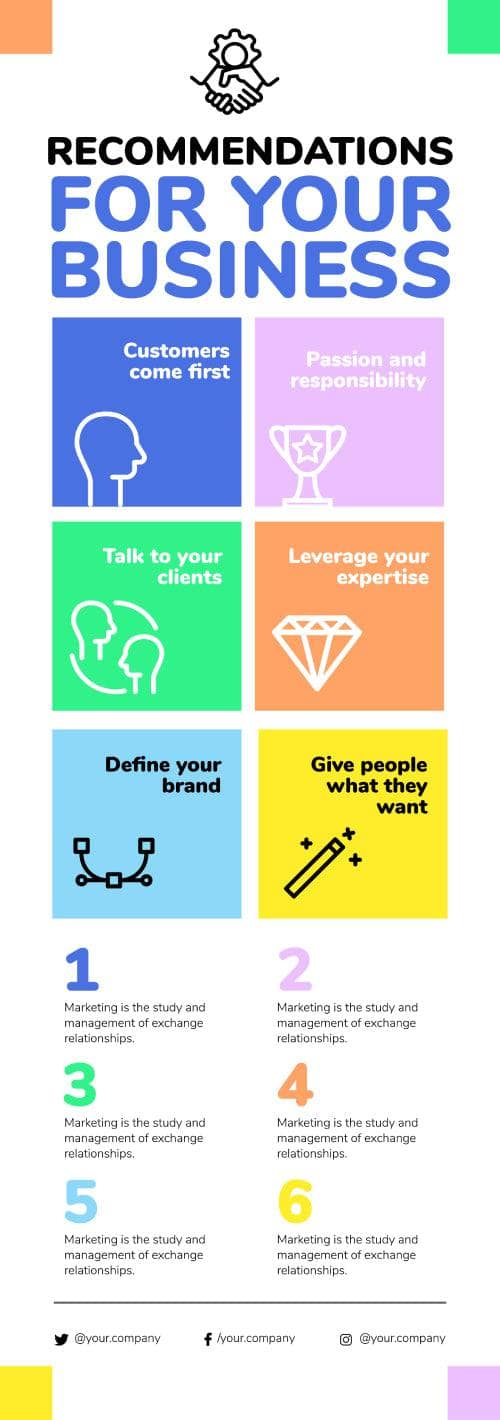 Recommendations for Your Business Infographic Template | Infografolio