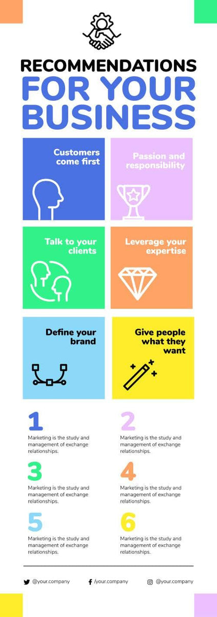 Recommendations for Your Business Infographic Template – Infografolio