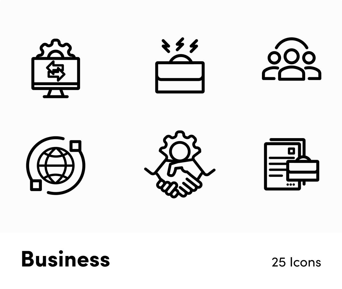 Business Outline Vector Icons S12162103 – Infografolio