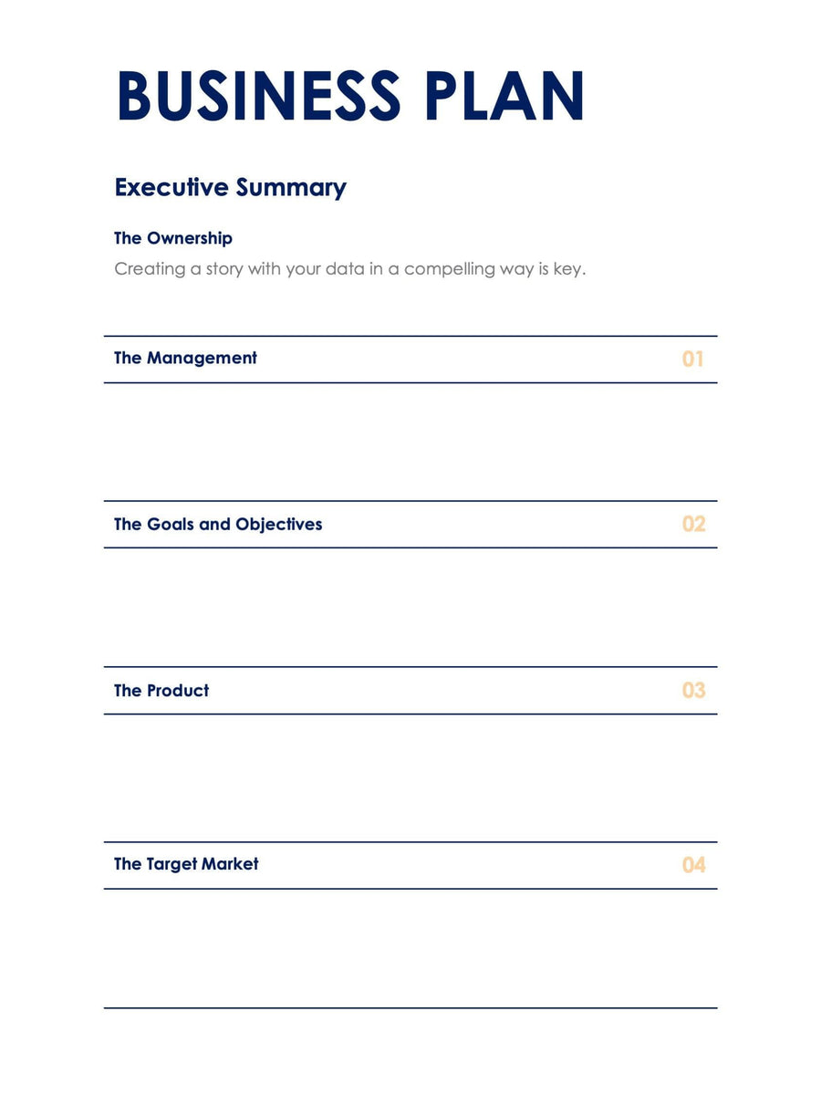 Business Plan Template S09082220 – Infografolio