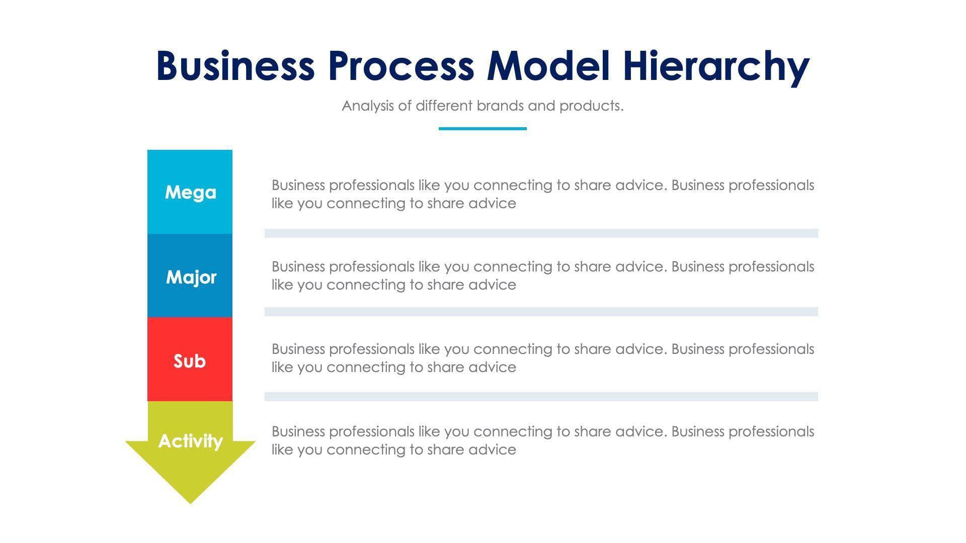 Business Process Model Hierarchy Slide Infographic Template S11192117 | Infografolio