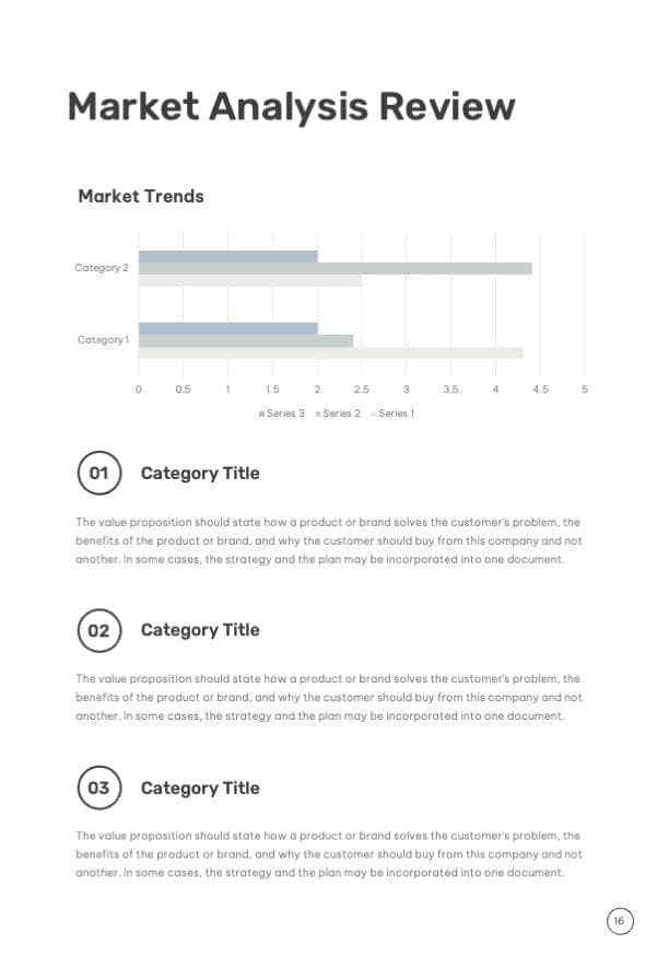 Aqua Spring Minimalist Annual Report Portrait PowerPoint Template ...