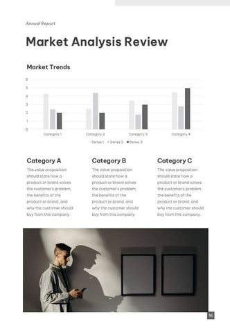 Minimalist Annual Report PowerPoint Template – Infografolio