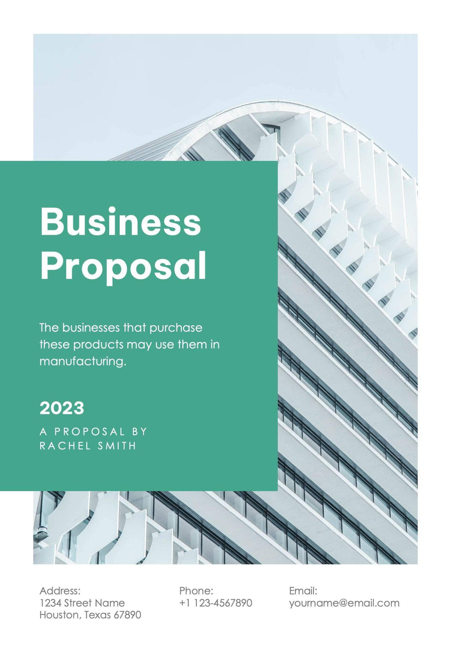 Jungle Green Business Proposal Template | Infografolio