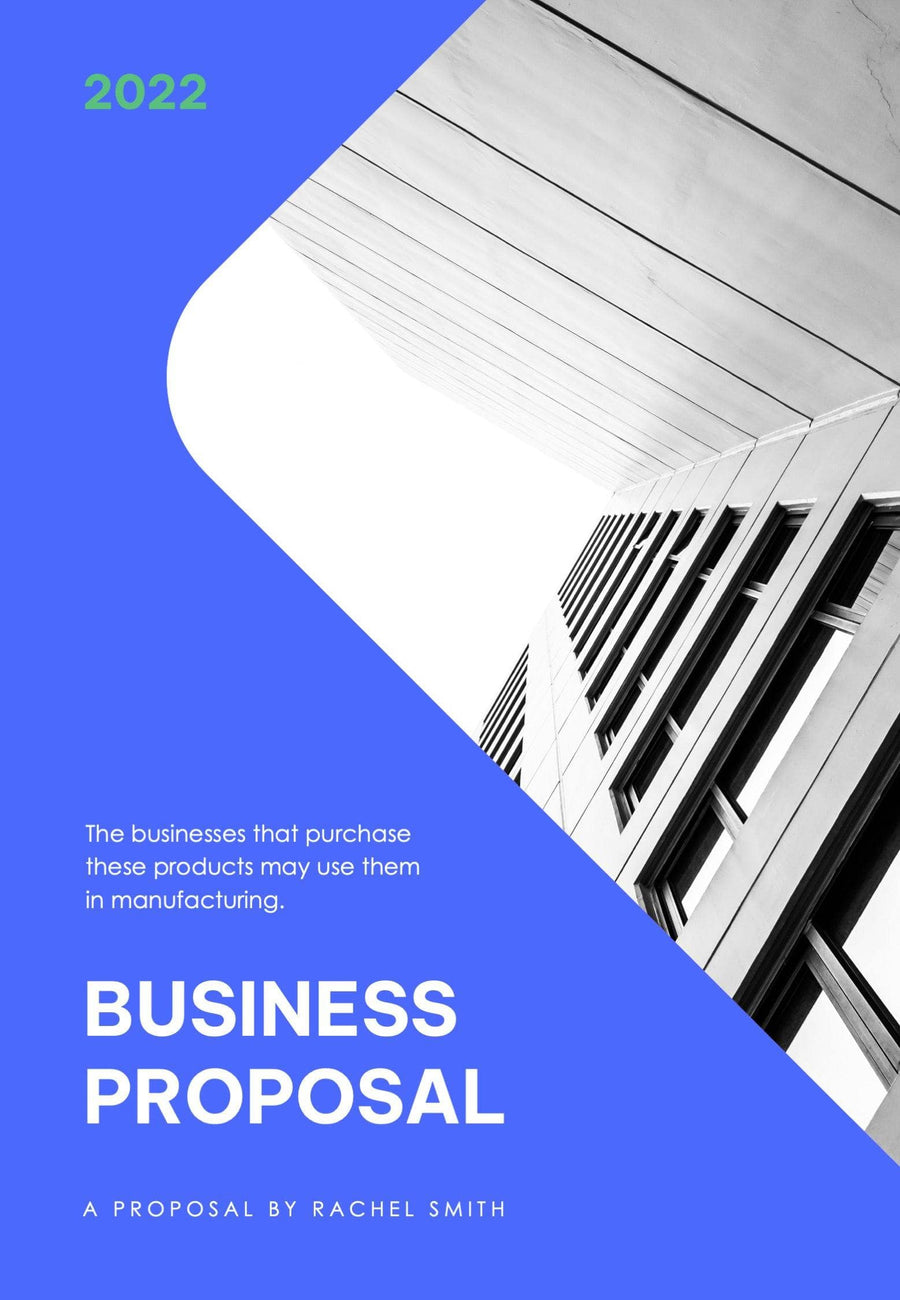 Royal Blue Business Proposal Template | Infografolio