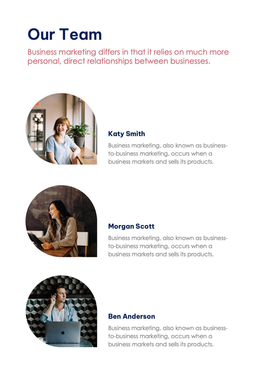 Navy Blue Business Proposal Template – Infografolio