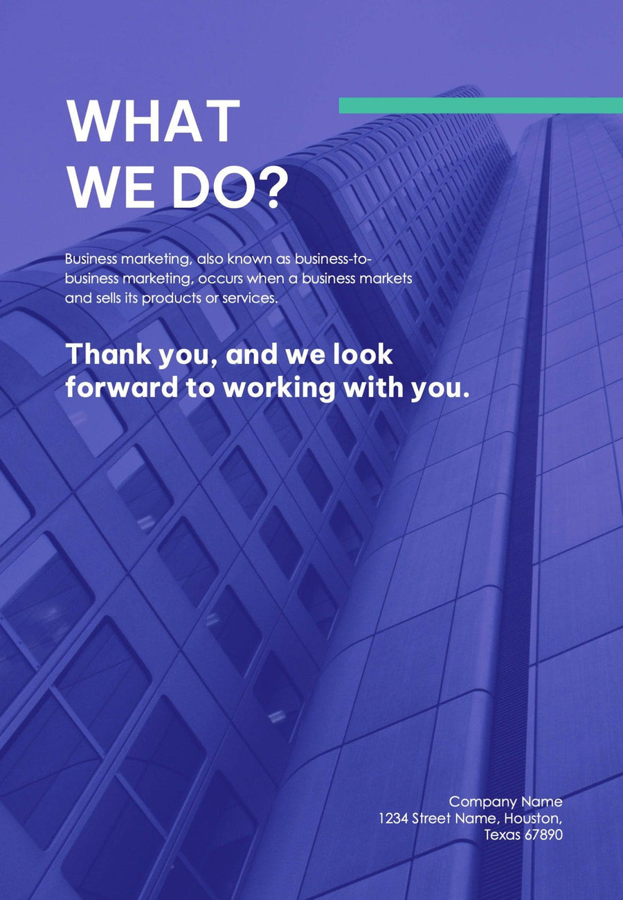 Oxford Blue Business Proposal Template | Infografolio