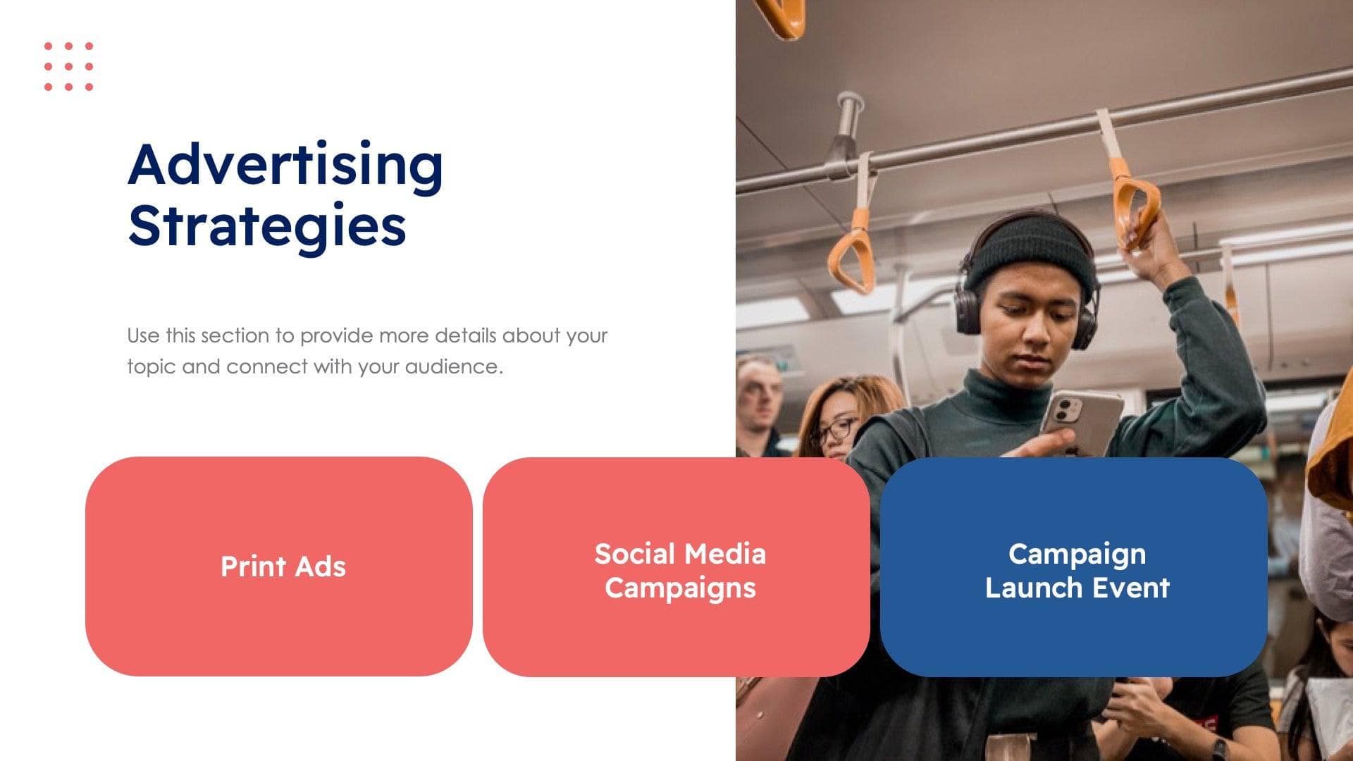 Blue and Red Simple and Professional Presentation Marketing Plan Templ ...