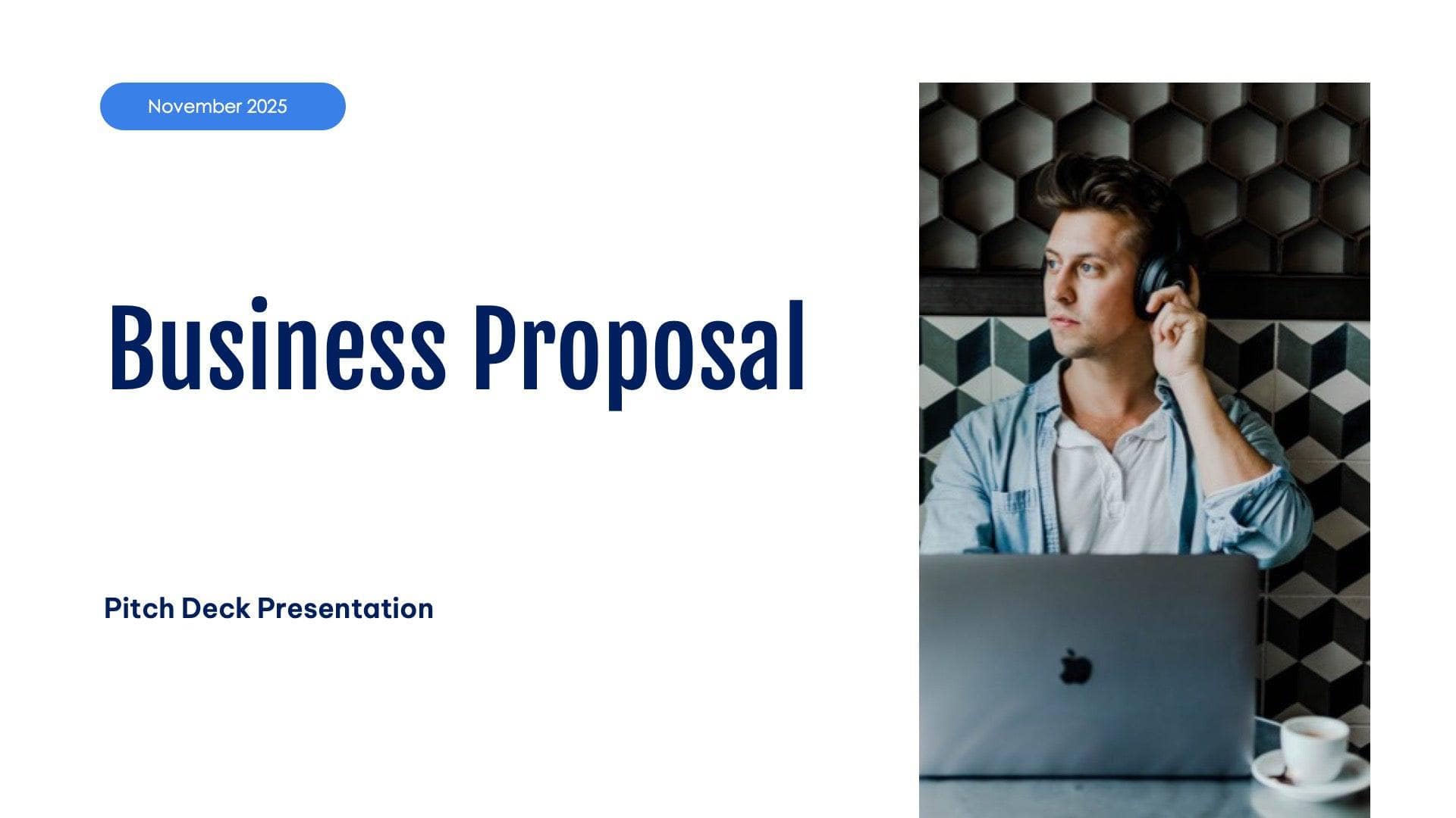 Medium Persian Blue Clean and Minimal Presentation Business Proposal T ...