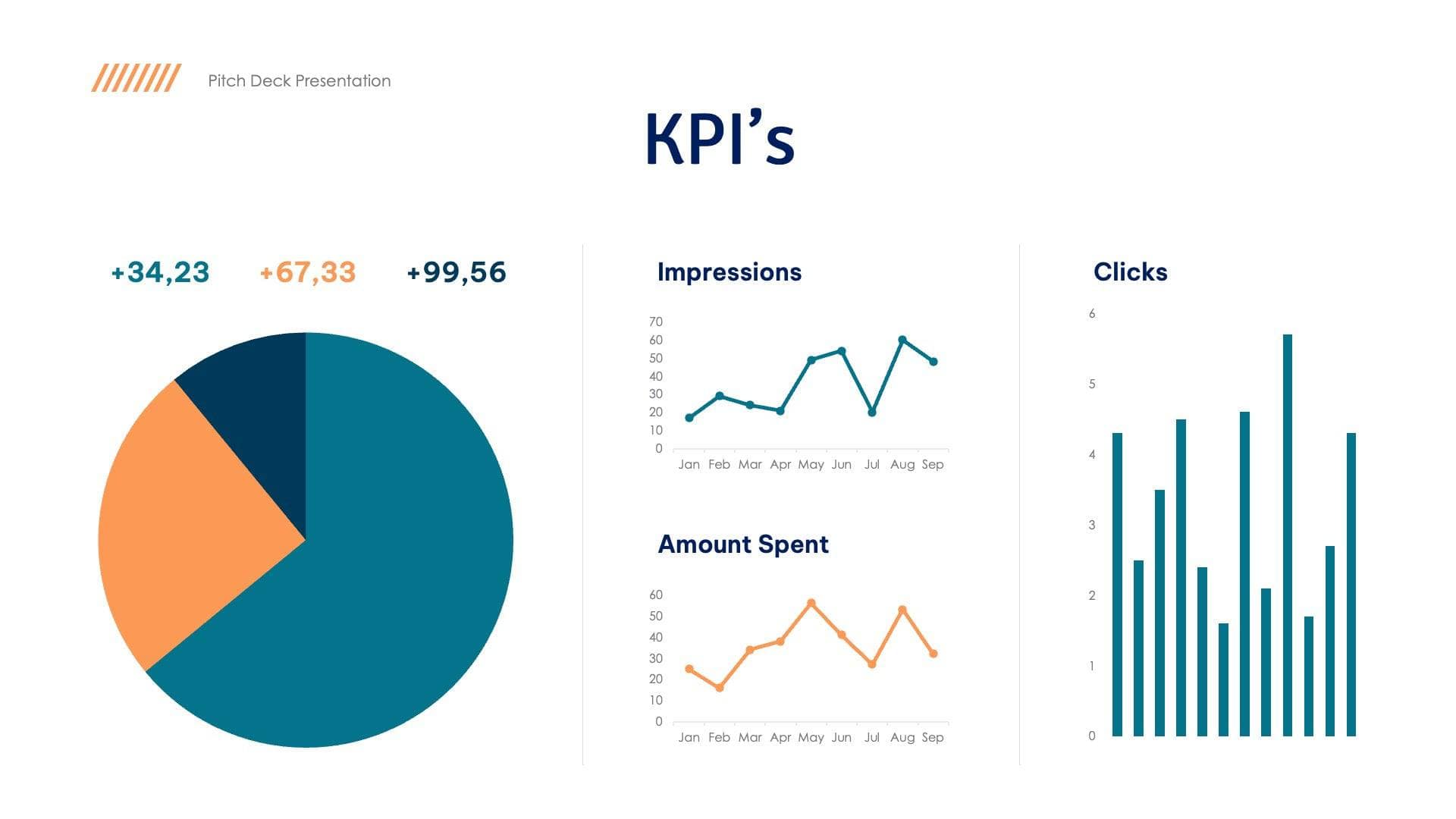 Orange Teal Blue Simple and Professional Presentation Business Proposa | Infografolio