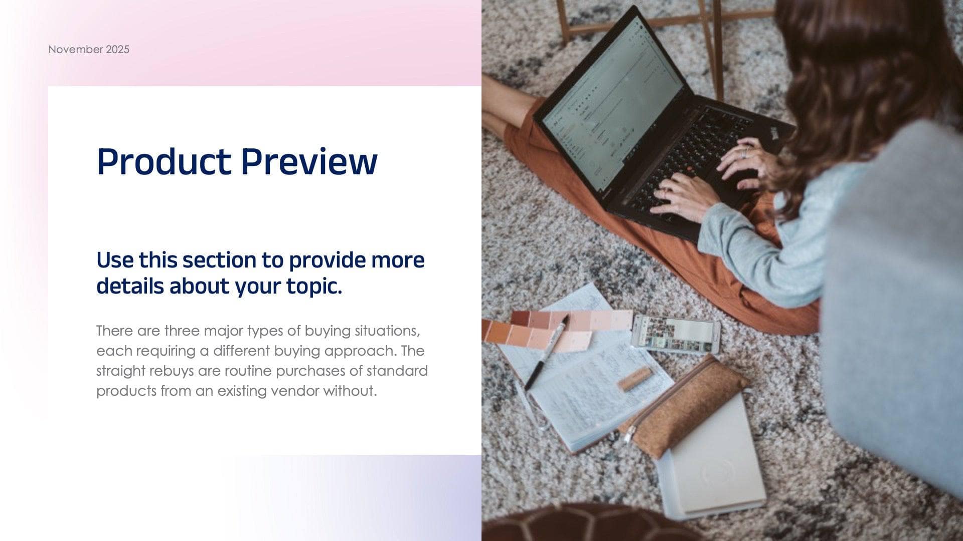 Violet Light Pink Gradient and Modern Presentation Business Proposal T ...
