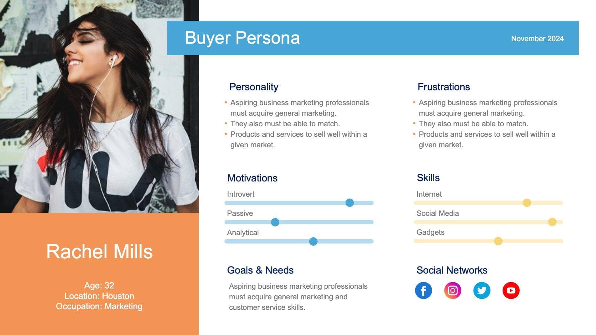 Buyer Persona Slide Template S11162217 | Infografolio