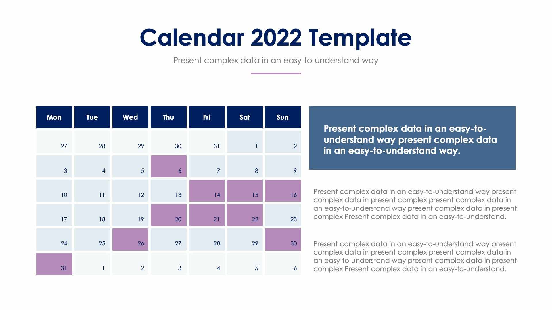 Calendar Slide Infographic Template S01052208 | Infografolio