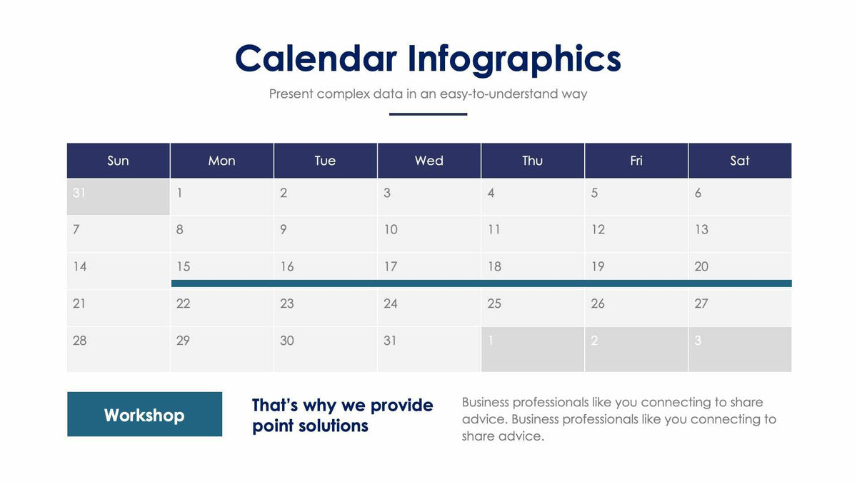 Calendar Slide Infographic Template S01142210 – Infografolio
