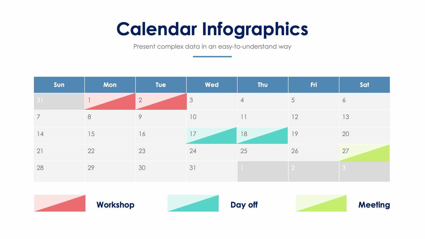 Calendar Slide Infographic Template S01142215 – Infografolio