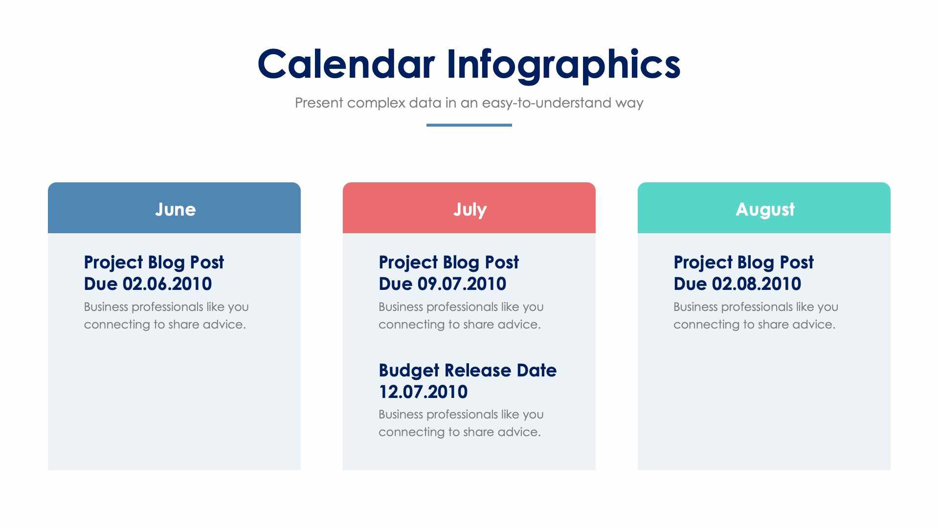 Calendar Slide Infographic Template S01142216 | Infografolio