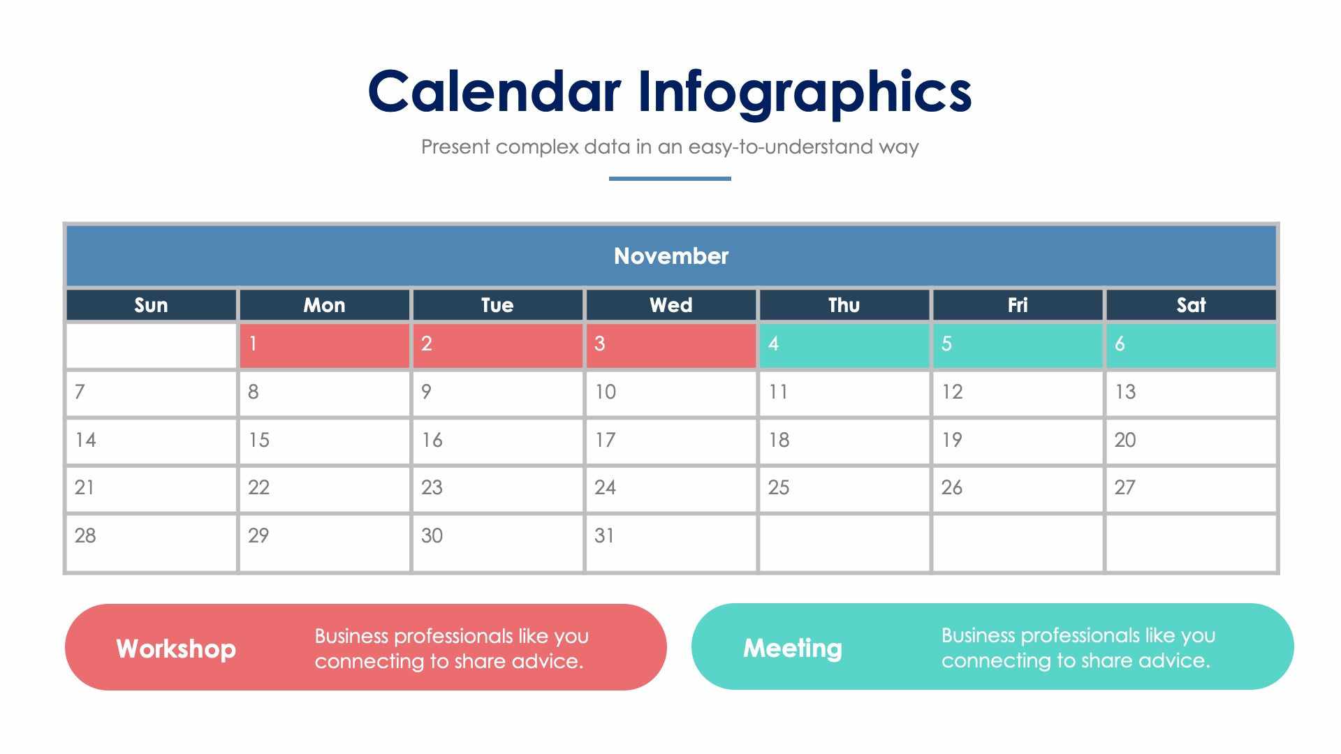 Calendar Slide Infographic Template S01142220 | Infografolio