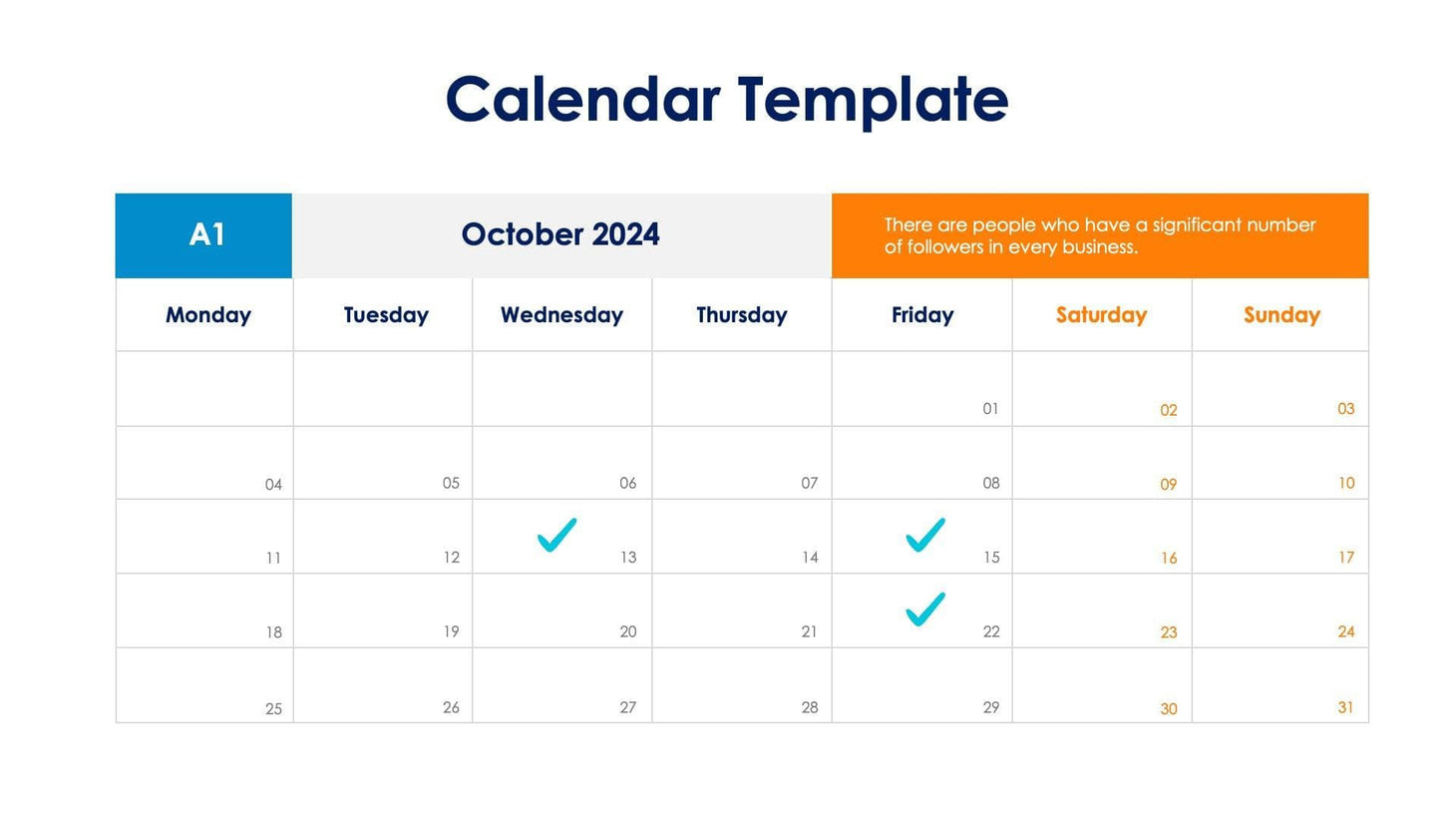 Calendar Slide Template S11012218 – Infografolio
