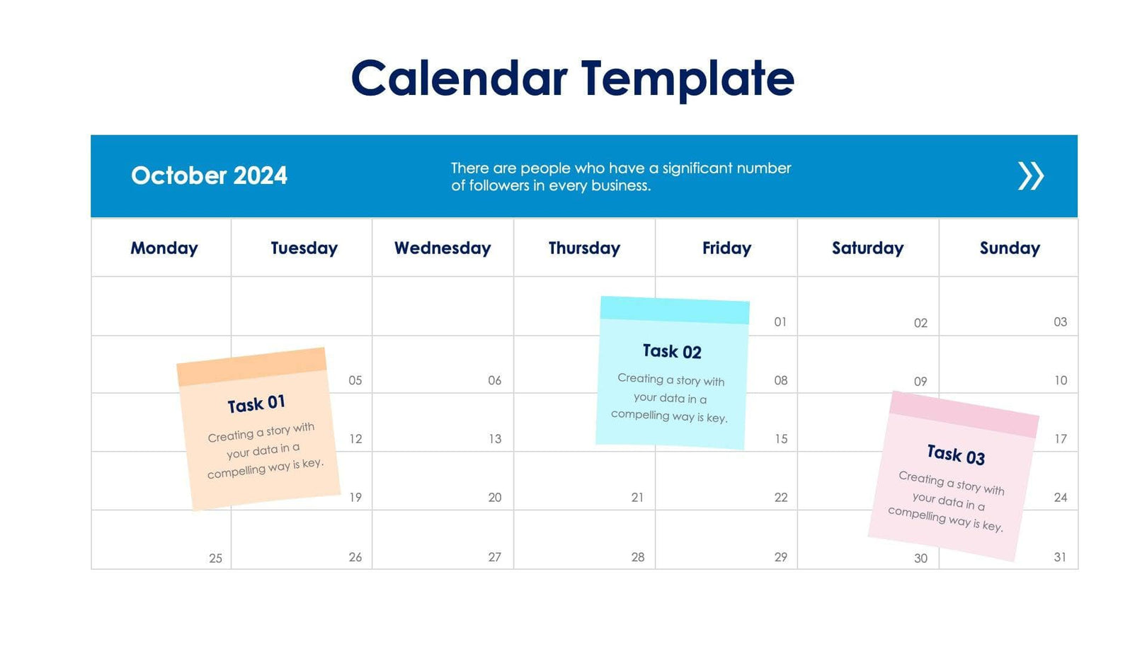 Calendar Slide Template S11012219 – Infografolio
