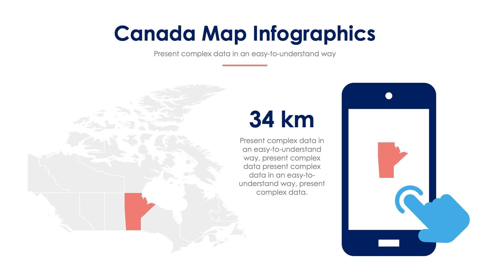 Canada Map Slide Infographic Template S07222207 | Infografolio