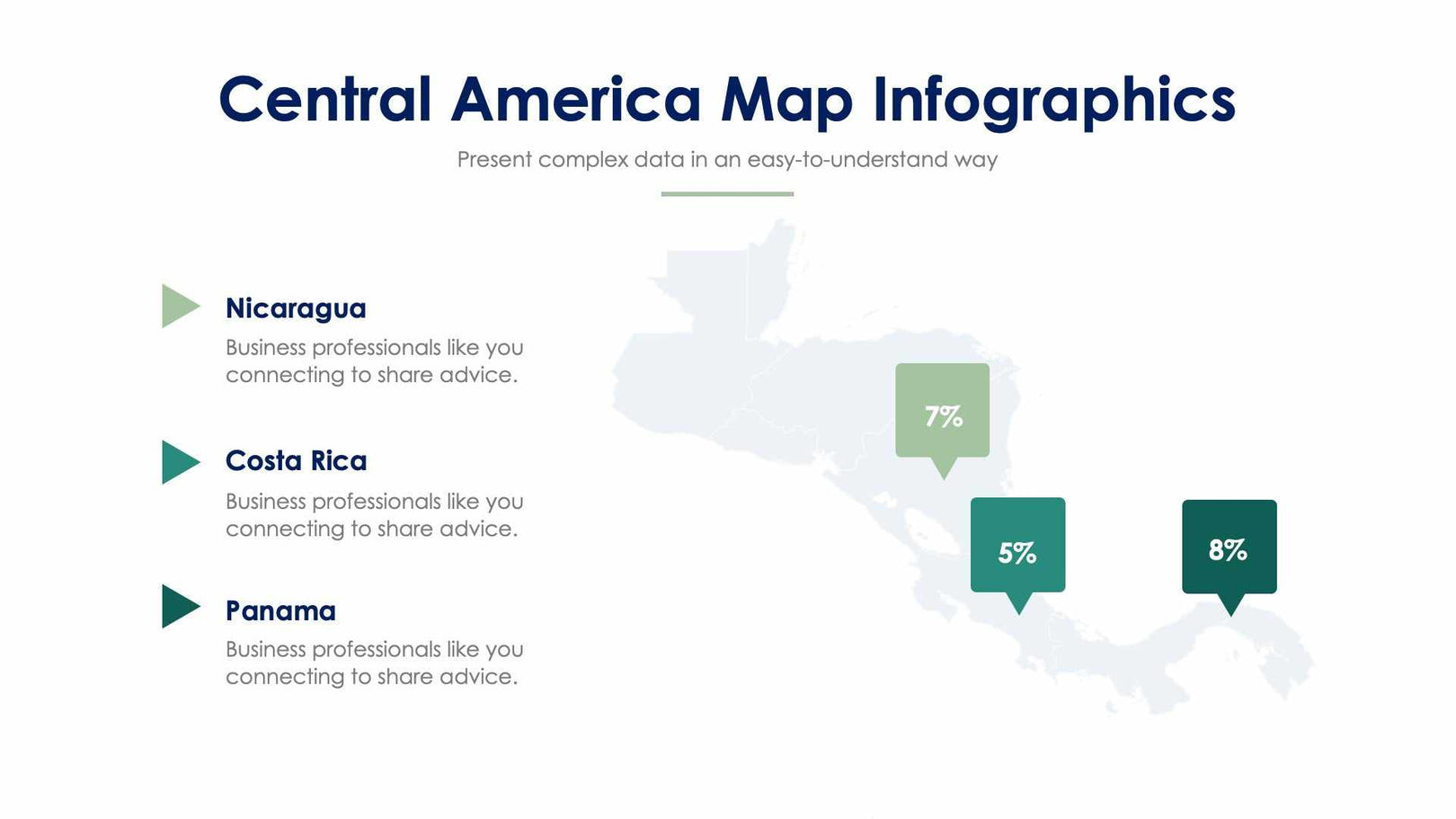 Central America Map Slide Infographic Template S12222112 – Infografolio