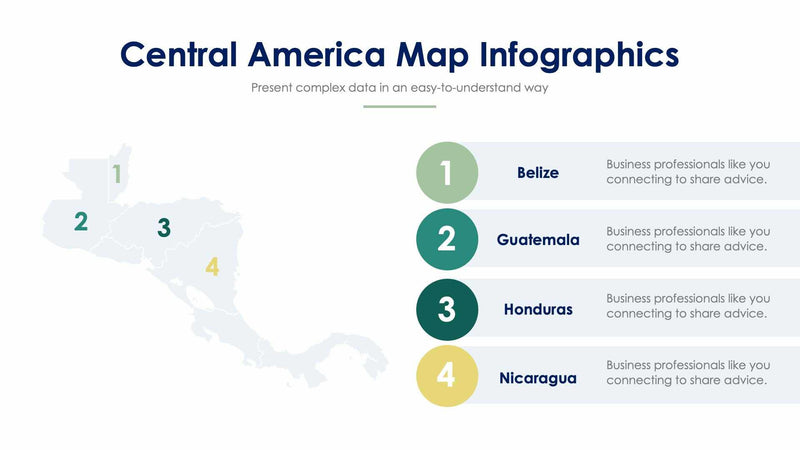 Central America Map Slides | Infografolio